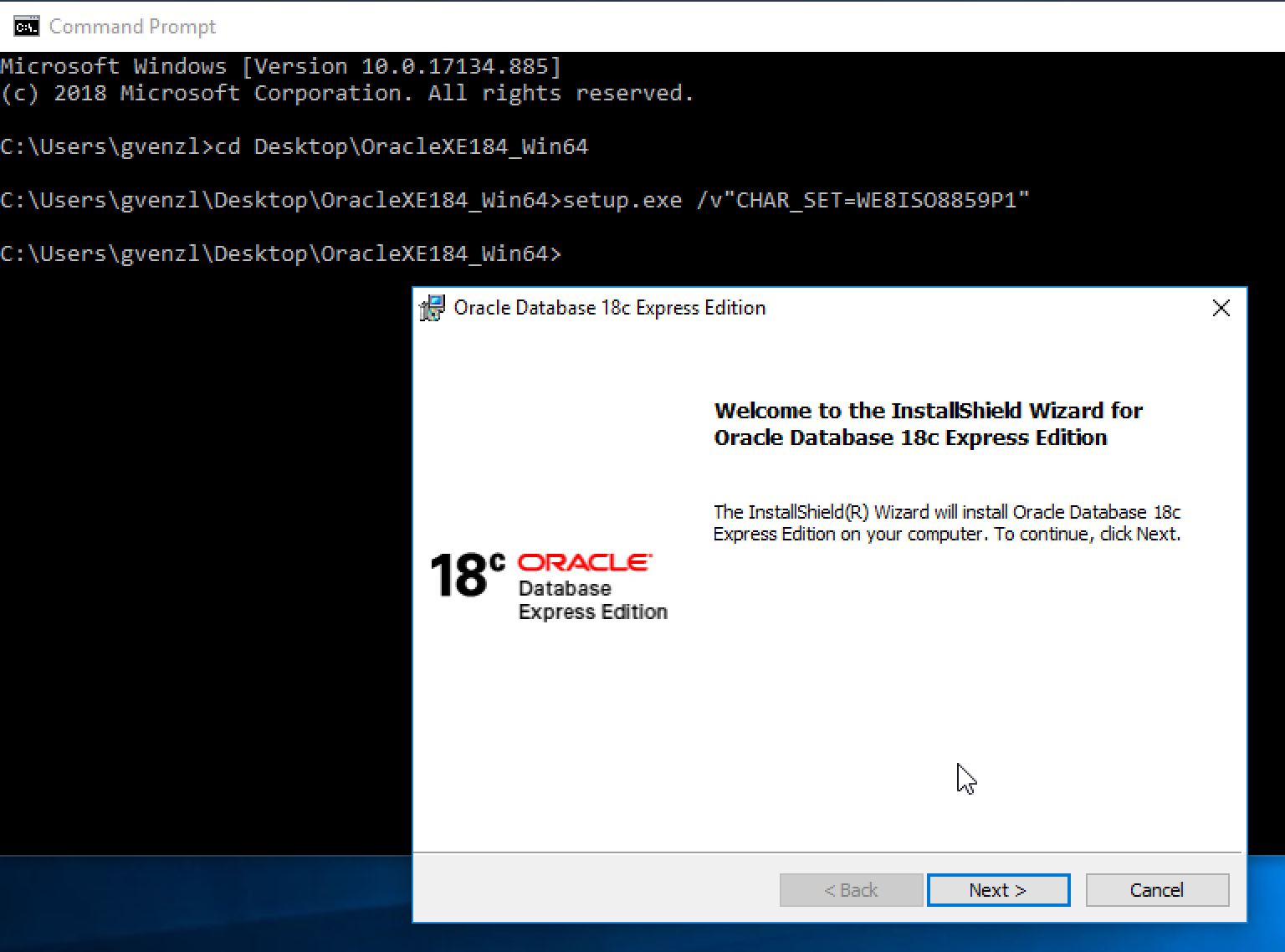 How to install Oracle Database 18c XE on Windows – Gerald on IT