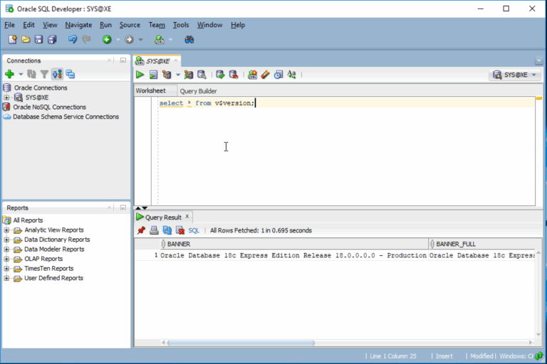 How to install Oracle Database 18c XE on Windows – Gerald on IT
