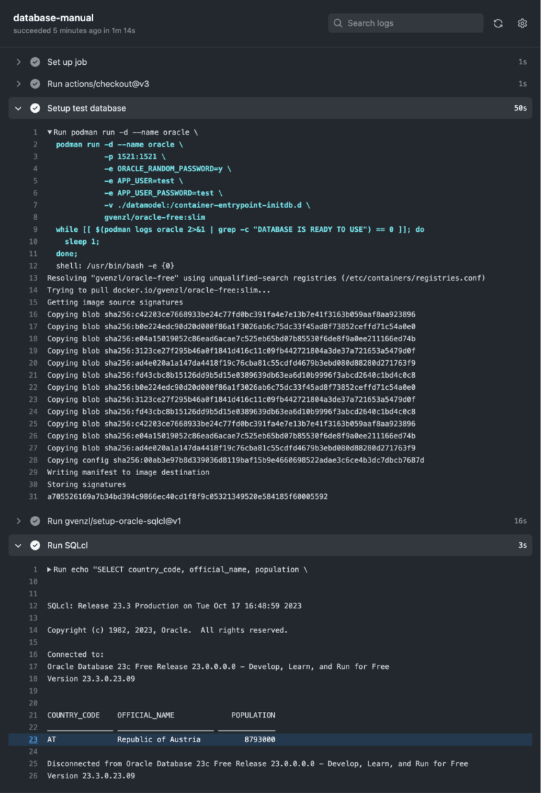 How to Use Databases Inside GitHub Actions – Gerald on IT