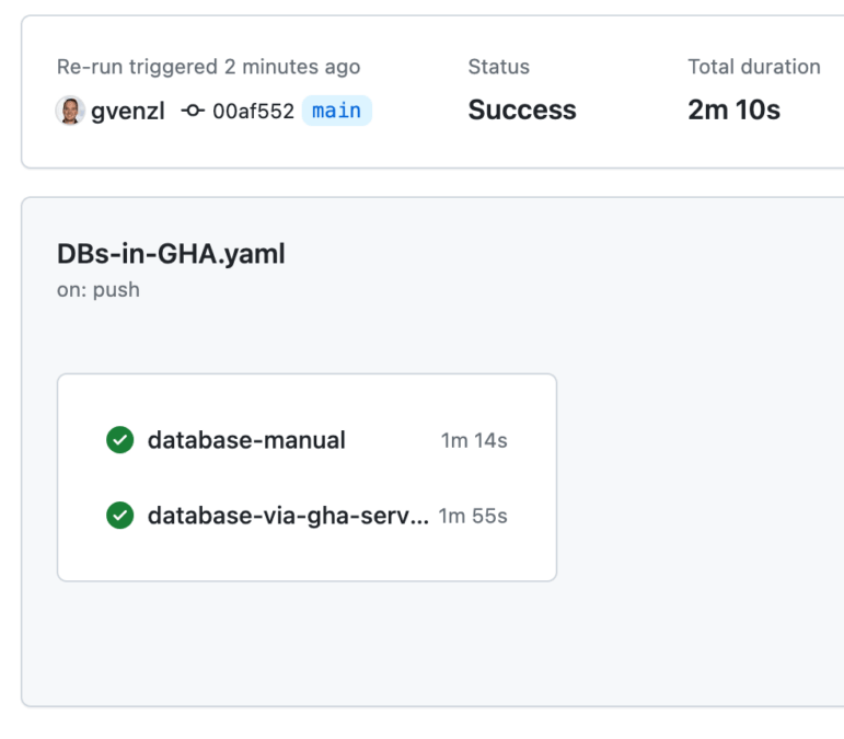 How To Use Databases Inside Github Actions Gerald On It