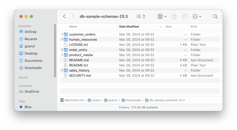 Installing Oracle Database Sample Schemas from GitHub – Gerald on IT